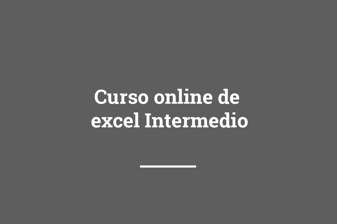 Curso online de excel